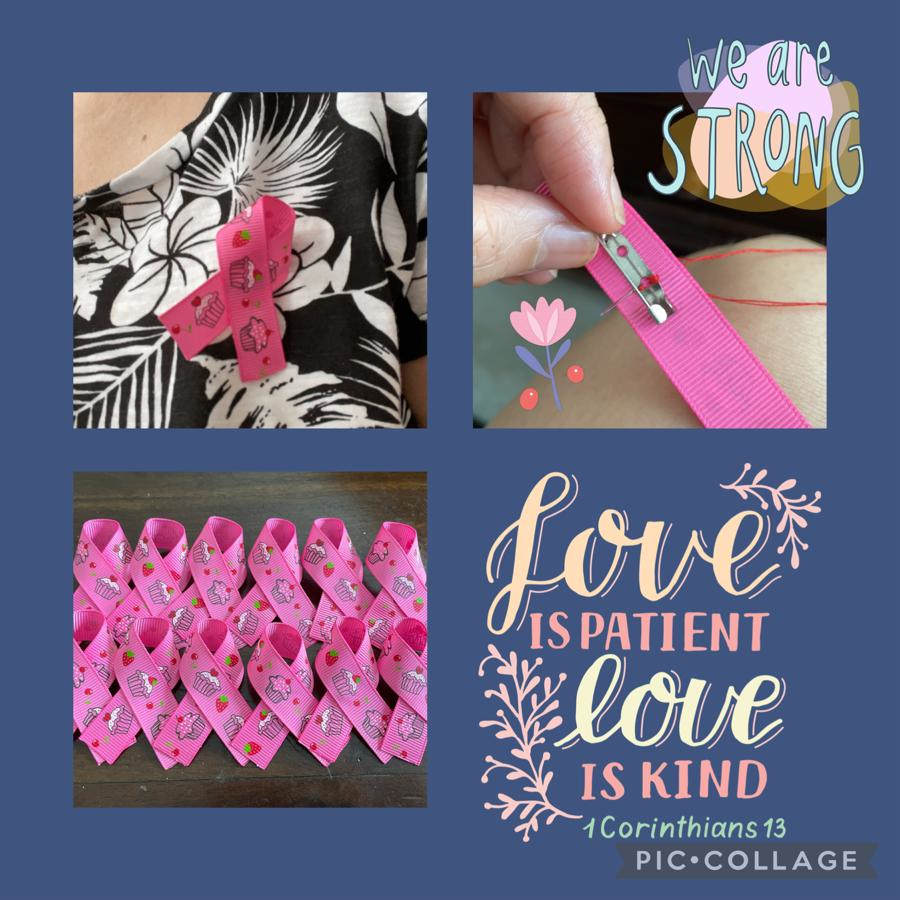 Breast Cancer Patient Making a Difference through Handmade Mask Extenders